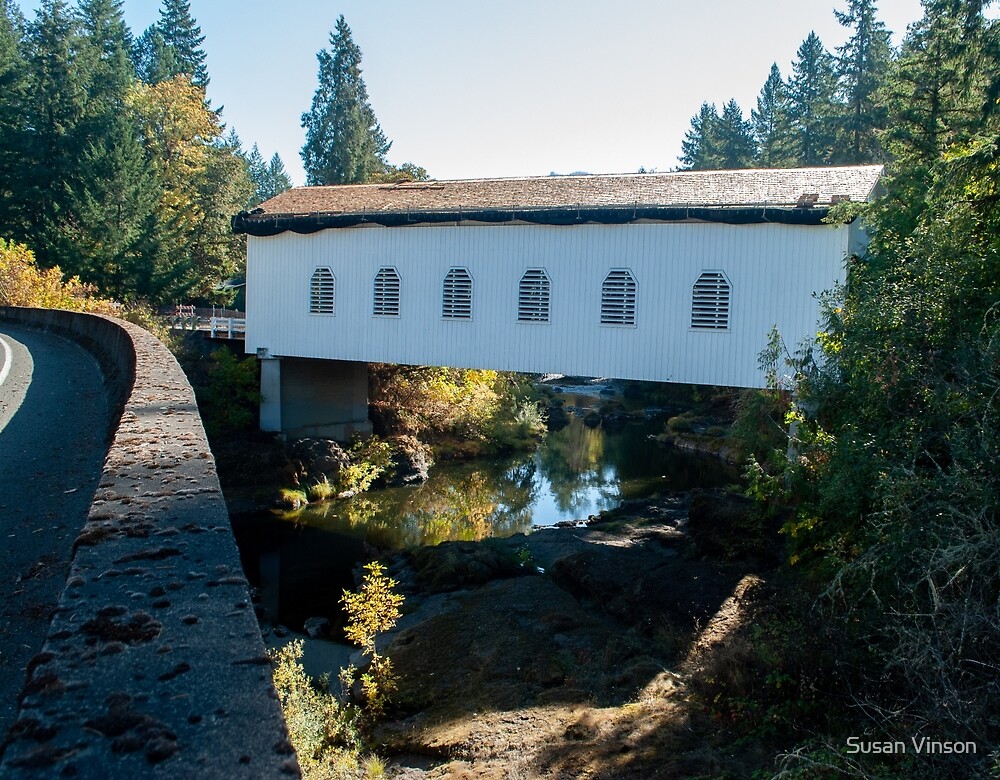 "Dorena Covered Bridge" by Susan Vinson | Redbubble