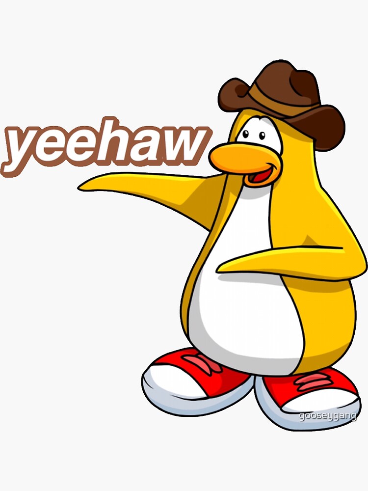 "yeehaw" Sticker by gooseygang | Redbubble