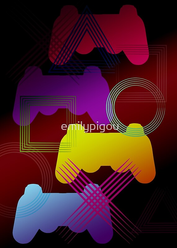"Gaming Colors " by emilypigou | Redbubble