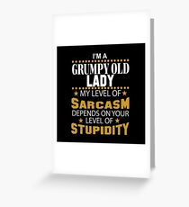 Grumpy Old Lady Greeting Cards | Redbubble