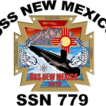 "SSN-779 USS New Mexico Logo" Sticker for Sale by Nikki SpaceStuffPlus ...