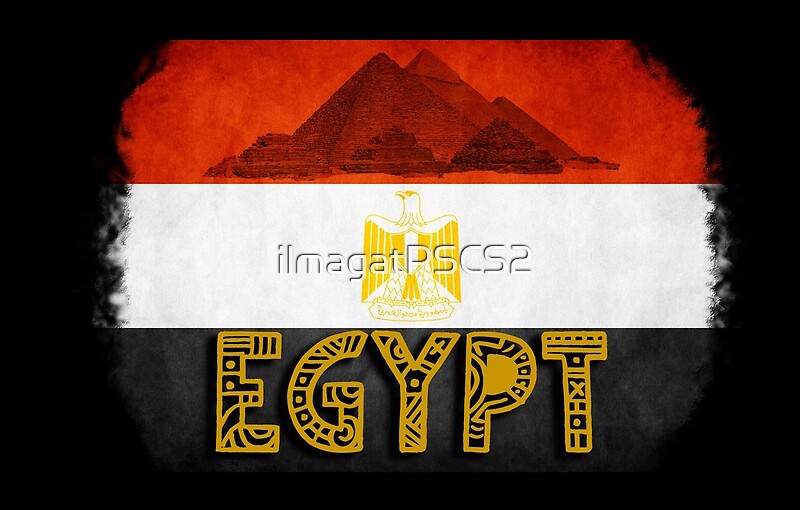 "Egypt flag and pyramids" by ilmagatPSCS2 | Redbubble