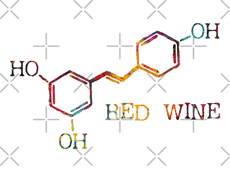 "Red Wine molecule" by erzebetth | Redbubble