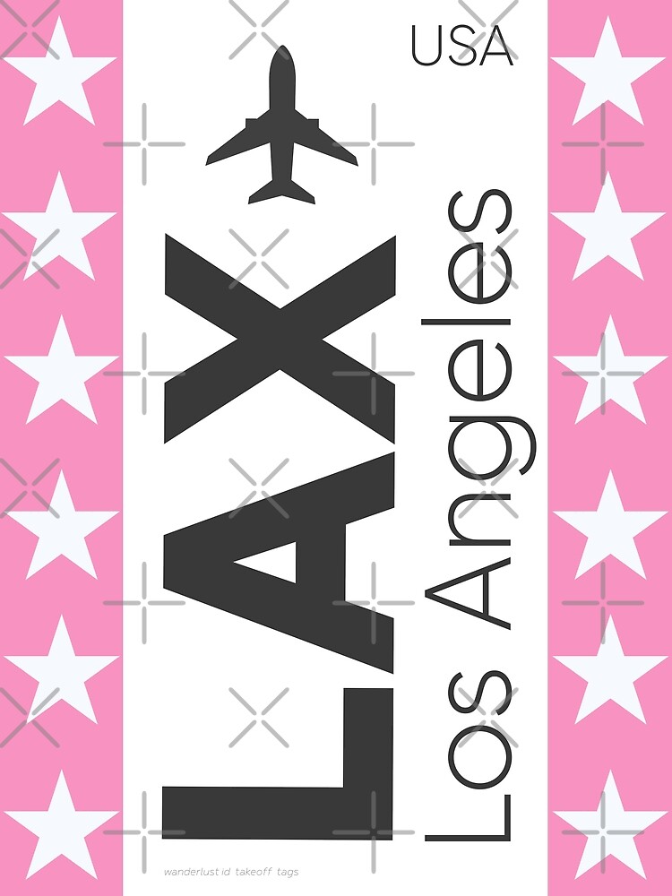 "Los Angeles PINK" by airportstickers K. G. | Redbubble