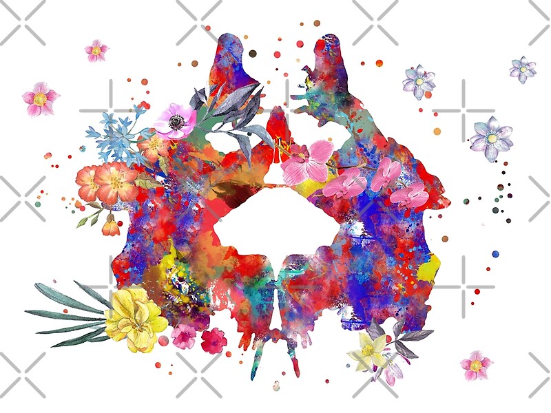 "Rorschach, Rorschach inkblot test, card 2" by Rosaliartbook | Redbubble