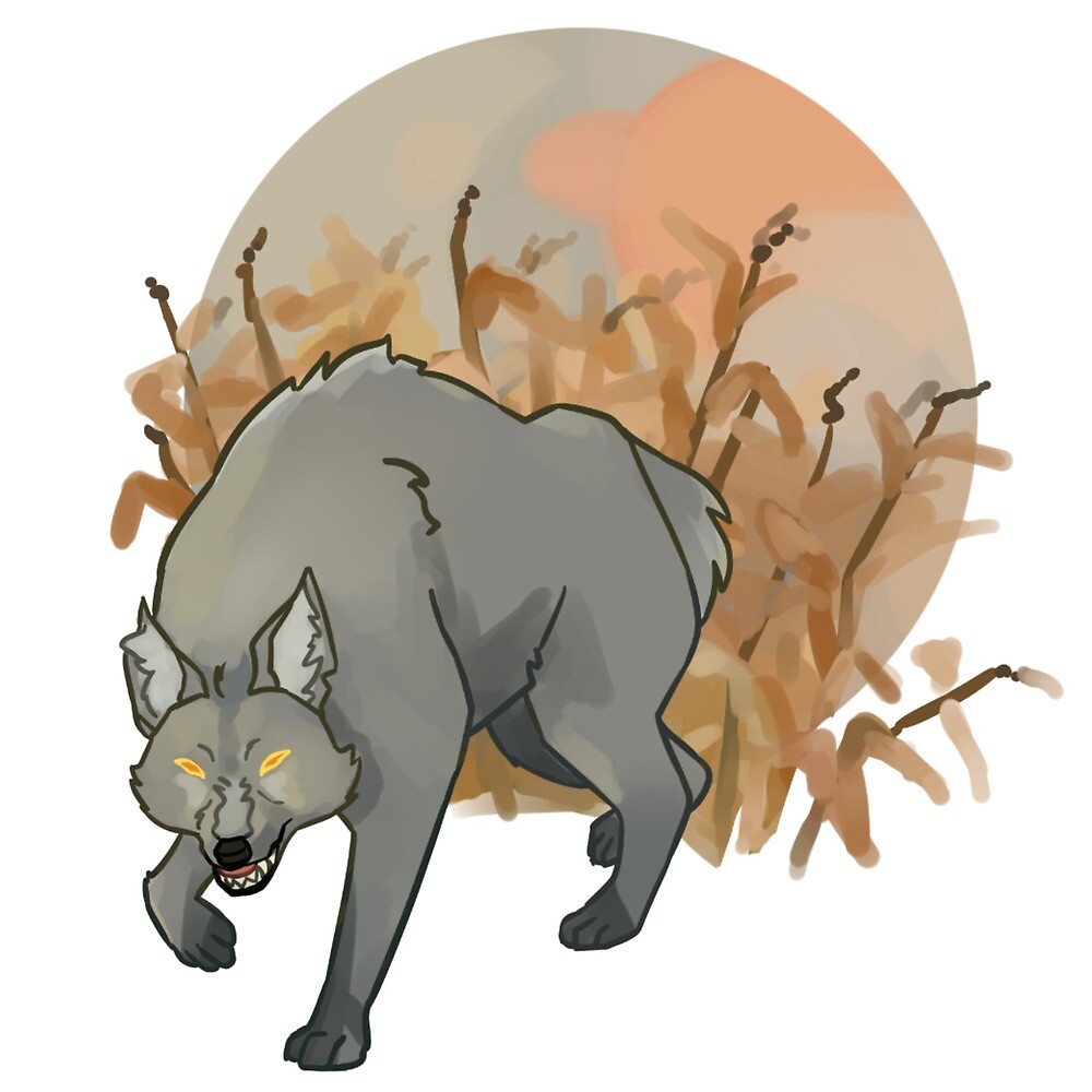 "Corn Wolf" by tidewilds | Redbubble