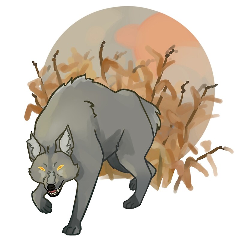 "Corn Wolf" by tidewilds | Redbubble