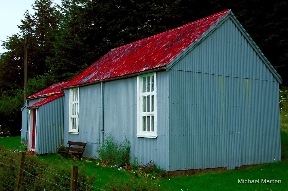 "Corrugated tin house, Isle of Mull, Scotland" by Michael Marten ...