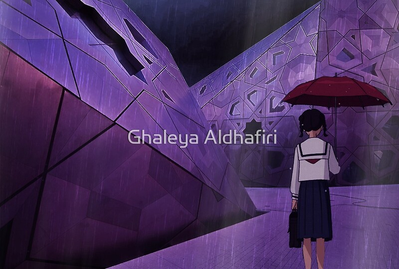 "Kuwait Anime Art" by Ghaleya Aldhafiri | Redbubble