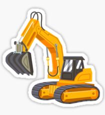 Excavator Stickers | Redbubble