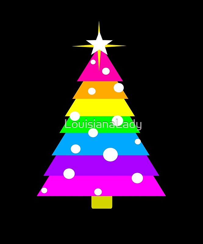 "Rainbow Christmas Fir Tree, Star, Shine Bright Little Star" by ...