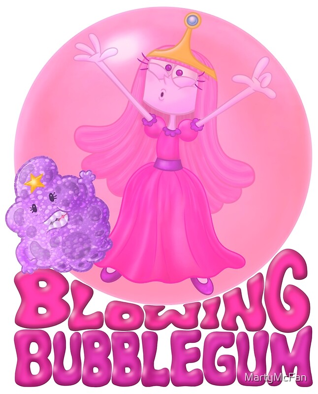 "Blowing Bubblegum" by MartyMcFan | Redbubble