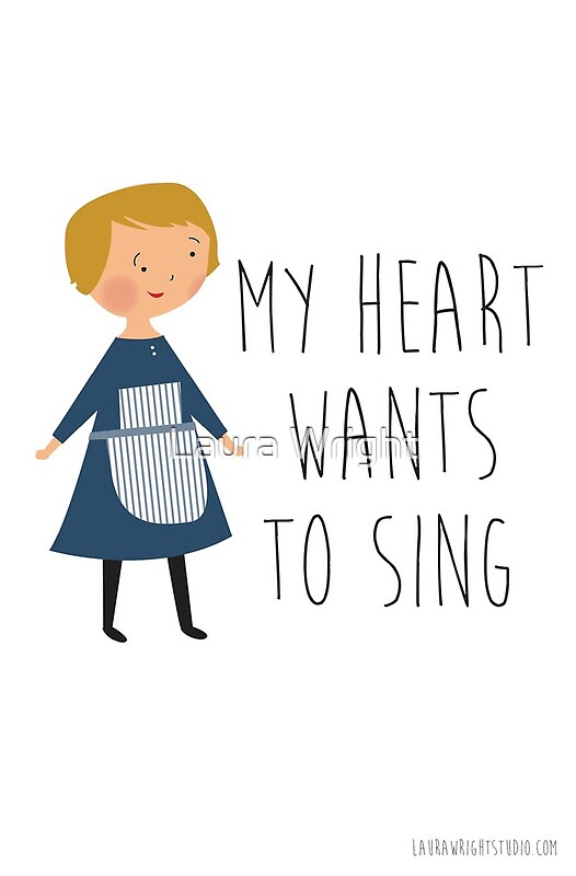 "Sound of Music card heart" by Laura Wright | Redbubble