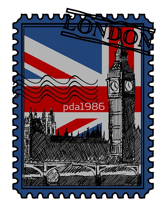 "London Stamp - Union Jack" by pda1986 | Redbubble
