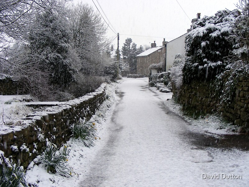 "Village snow scene in North Lancashire, England" by David Dutton ...
