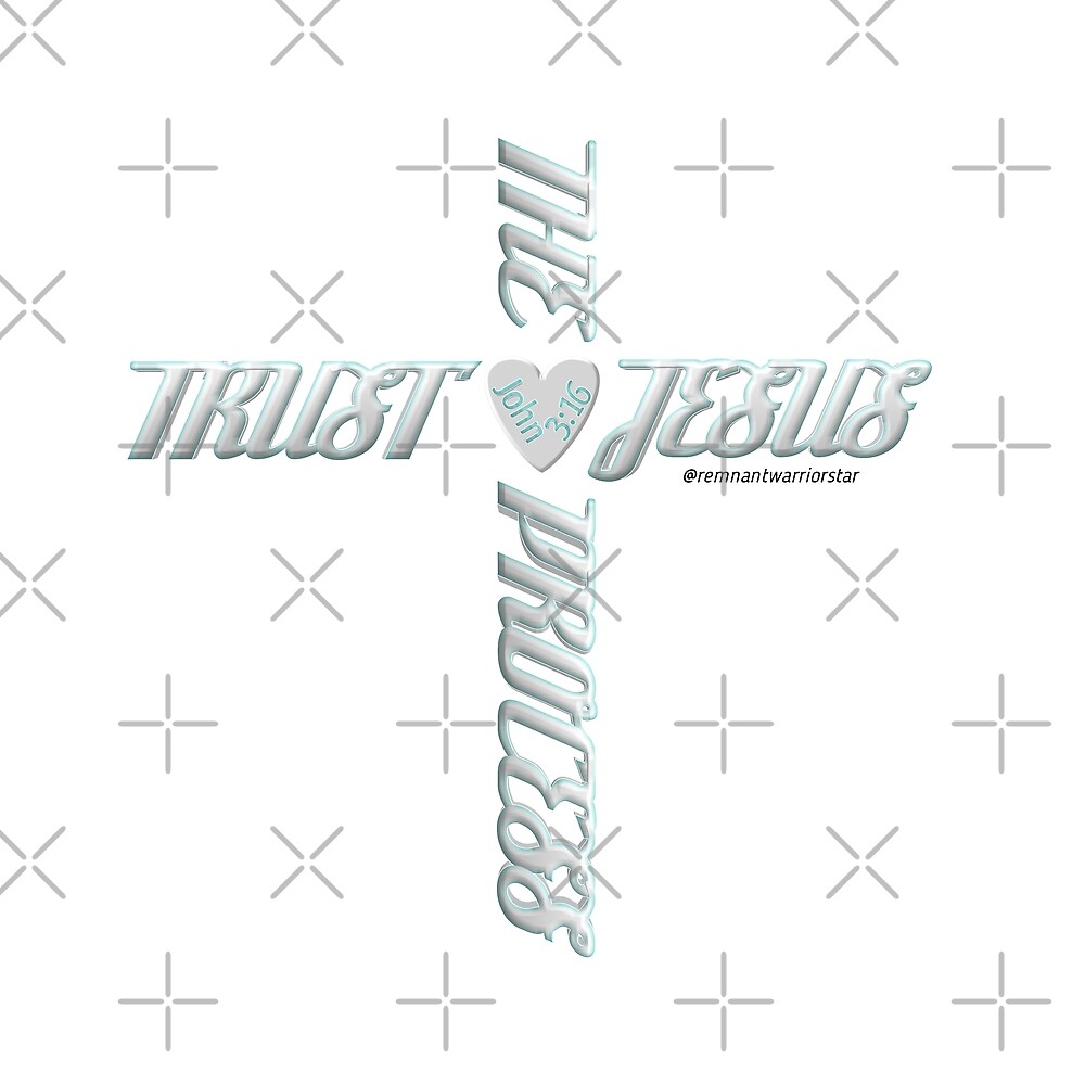"TRUST THE PROCESS JESUS CROSS" by alvinandfriends | Redbubble