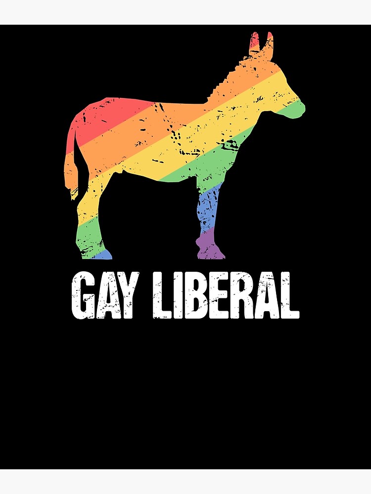 "Gay Democrat Election / LGBT Liberal - Logo" Art Print by EMDdesign ...