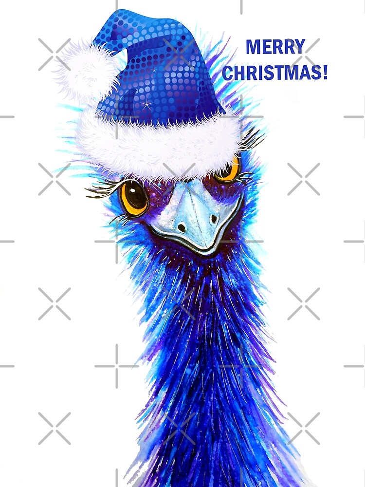 "Christmas Emu" by Linda Callaghan | Redbubble