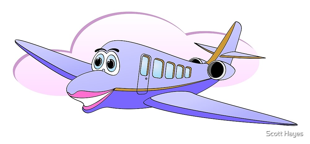 "Lady Jet Cartoon" by Scott Hayes | Redbubble