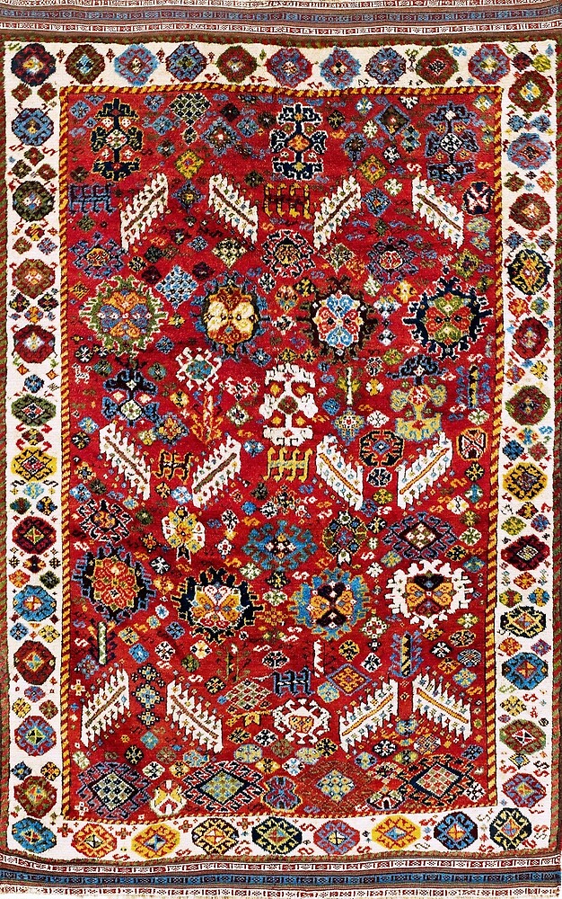 "Qashqai Tribal Fars Persian Antique Carpet" by Vicky Brago-Mitchell ...