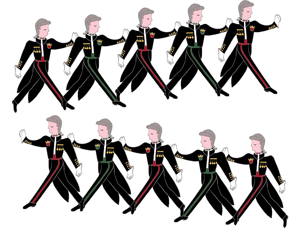 "12 Days of Christmas 10 Lords A-Leaping " by podartist | Redbubble