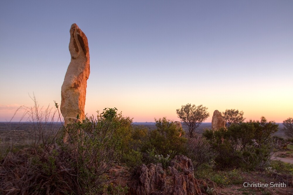 "Sunset Over the Barrier Ranges, NSW" by Christine Smith | Redbubble