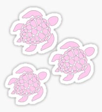 Pink Turtle Stickers | Redbubble