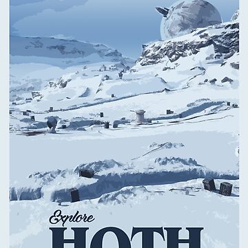"Hoth" Poster for Sale by Mercury Club | Redbubble