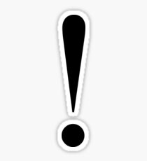 Exclamation Mark Stickers | Redbubble