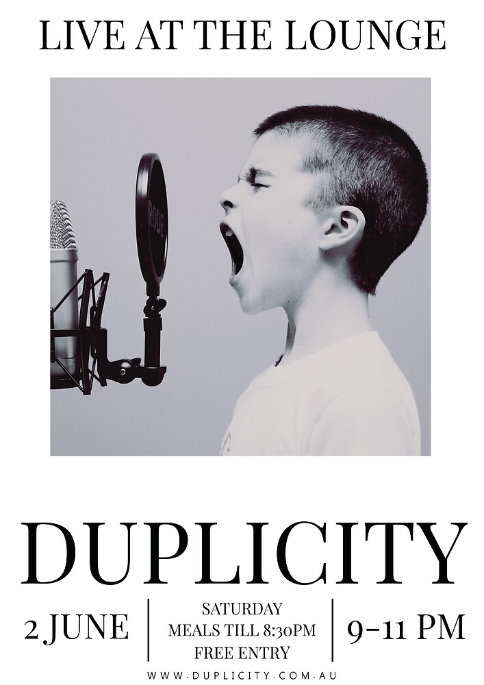 "Duplicity Concert Poster" by duplicity | Redbubble