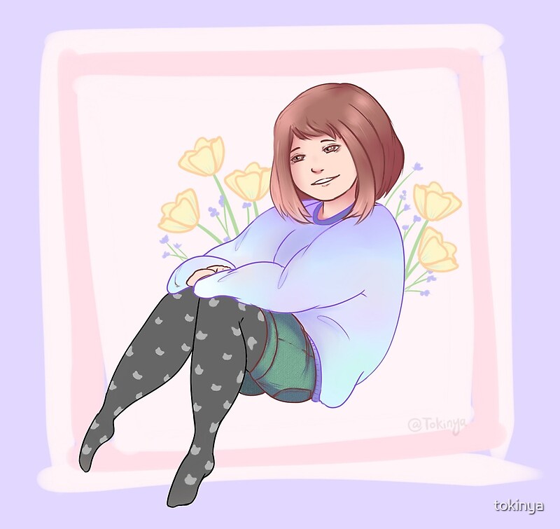 "Floating Ochako" by tokinya | Redbubble
