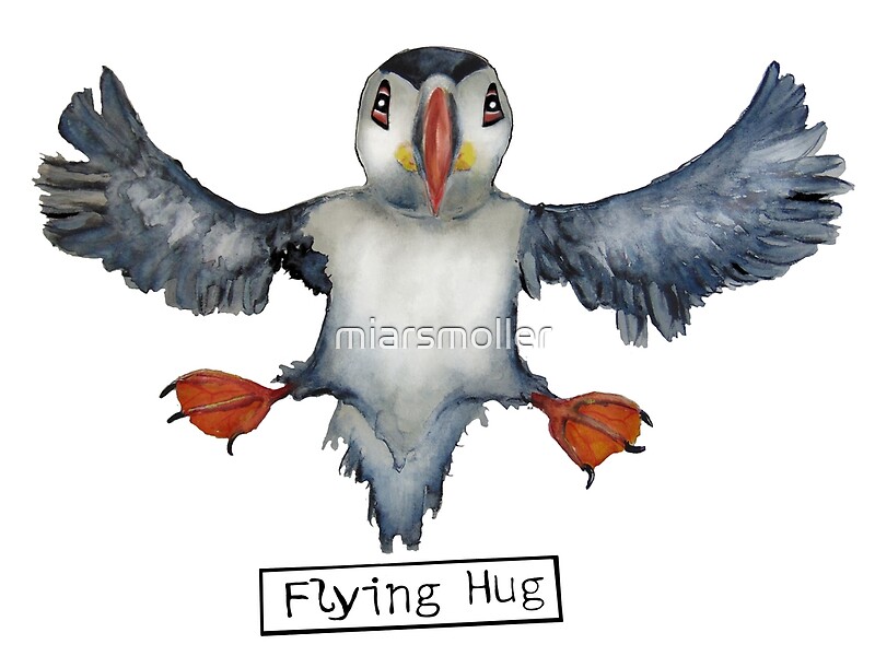 "Flying Hug" by miarsmoller | Redbubble