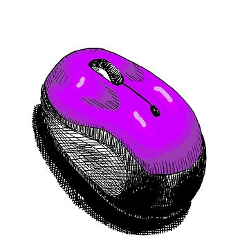 "Computer Mouse - Purple" Sticker for Sale by JMJuretus | Redbubble