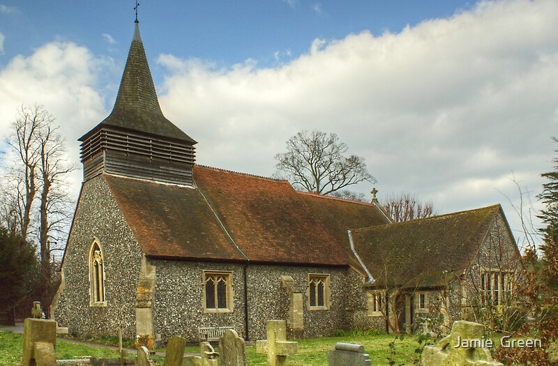 "All Saint's Church,Hutton,Essex" by Jamie Green | Redbubble