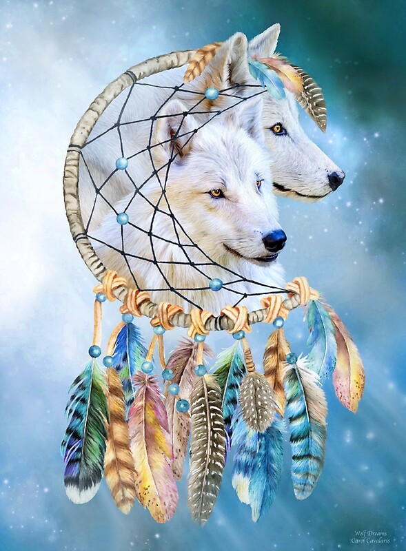 "Wolf Dreams" by Carol Cavalaris | Redbubble