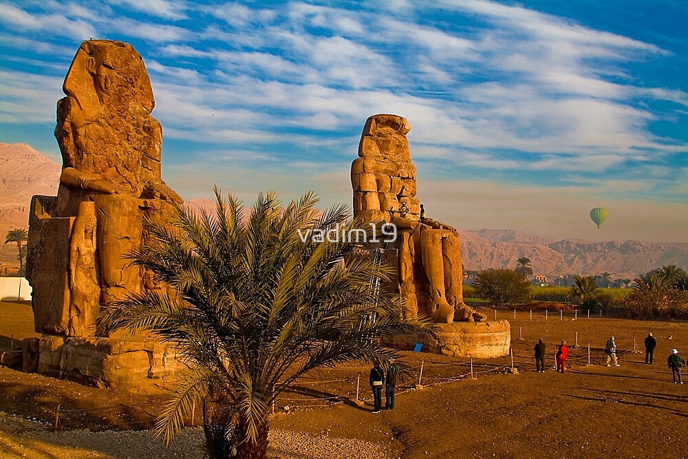 "Egypt. Luxor. Colossi of Memnon." by vadim19 | Redbubble