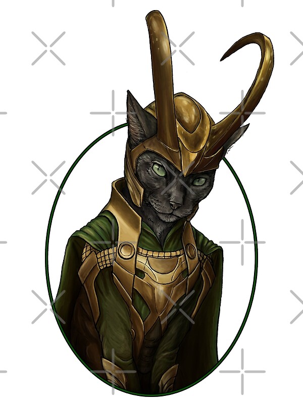 "Lokitty" by Jenny Parks | Redbubble