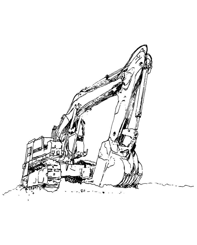 "Backhoe (dark)" by Zebre3 | Redbubble