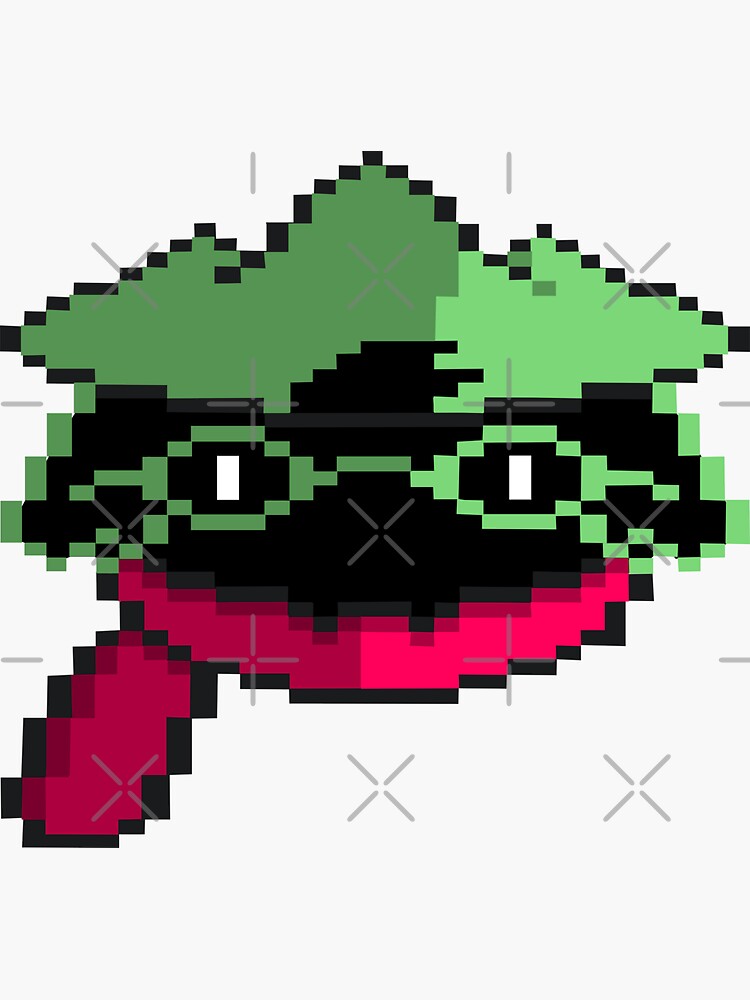 " Deltarune Ralsei Head sprite" Sticker by OctaviousRex197 | Redbubble