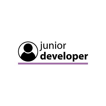 "Junior Developer" Sticker for Sale by Evelyus | Redbubble