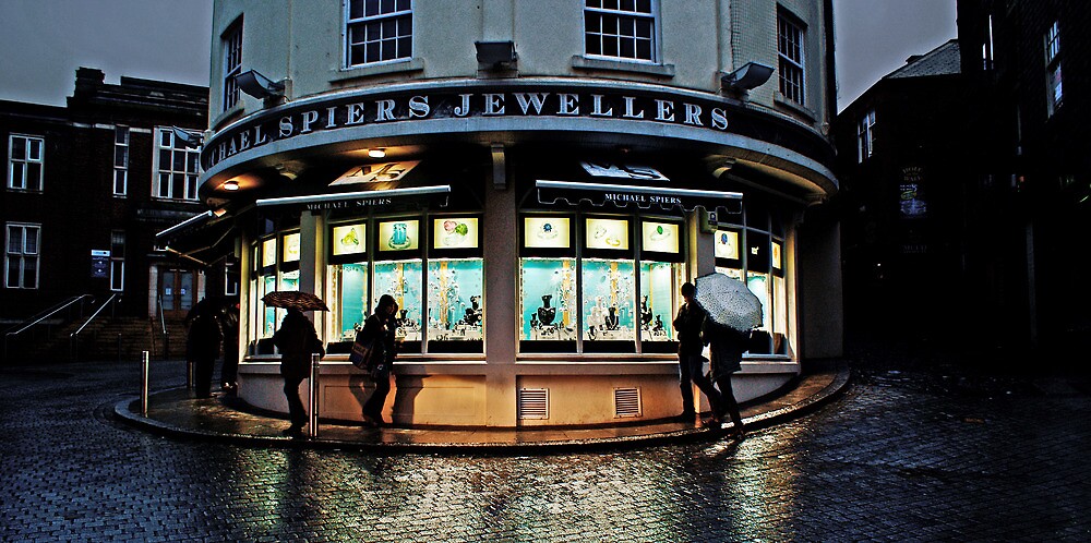 "Exeter @ Night" by Sam Mortimer | Redbubble