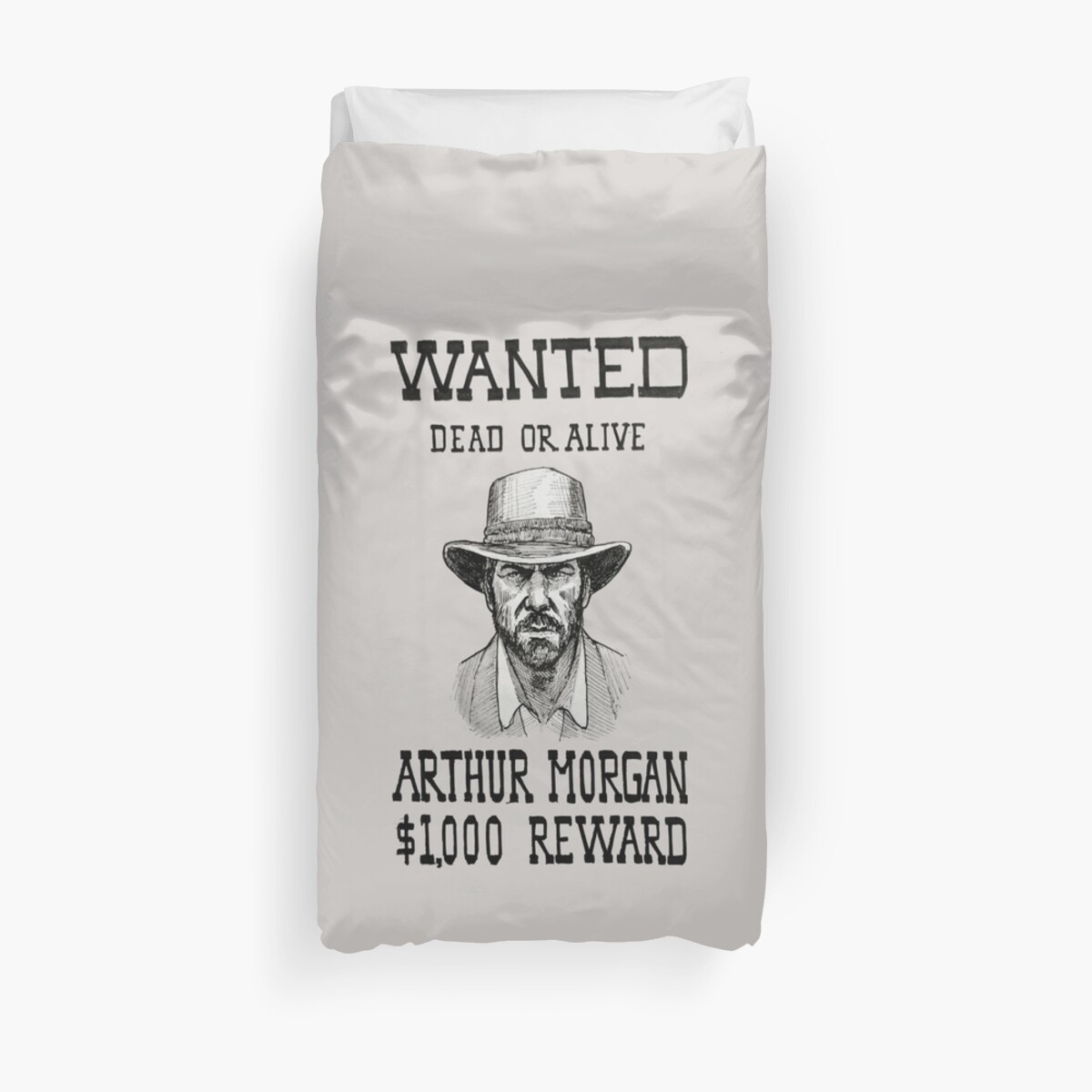 "Wanted Arthur Morgan" Duvet Covers by TimothyBrickh | Redbubble
