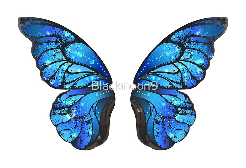 «Alas de mariposa azul» de Blackmoon9 | Redbubble
