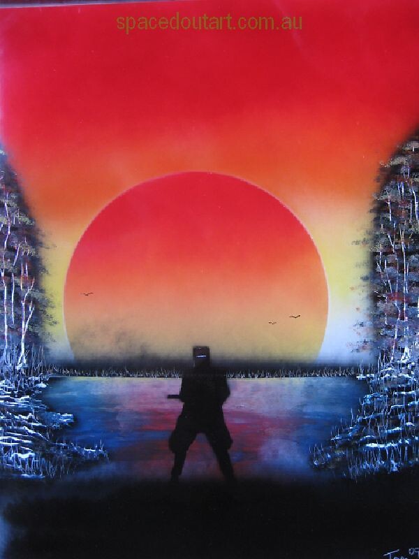 "NED KELLY AT SUNSET" by Spacedoutart | Redbubble