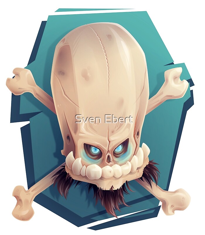 "Bonehead 23" by Sven Ebert | Redbubble