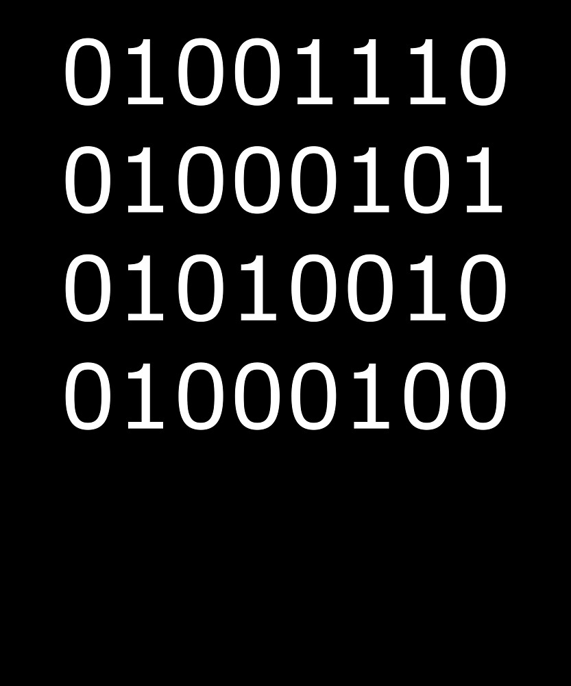 Nerd In Binary Funny Computing Coding Joke By The Elements Redbubble 