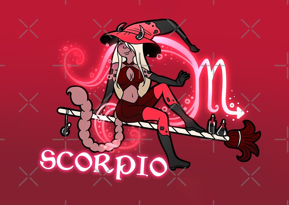 "Scorpio Zodiac Witch" by evocaitart | Redbubble