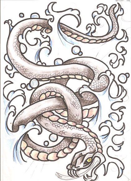"Water Snake" by ElLoboLoco | Redbubble