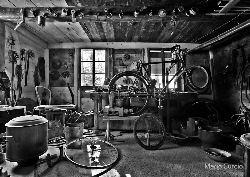 "Old bicycle workshop" by Mario Curcio | Redbubble