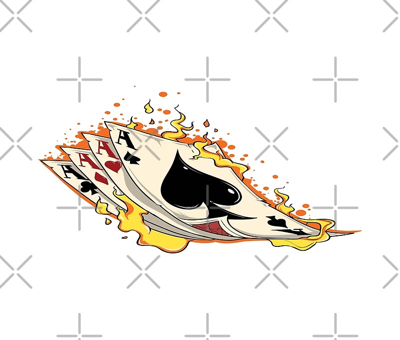 "Flaming Aces" by leen12 | Redbubble